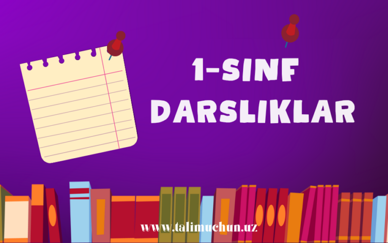 1-sinf yangi darslik kitob va darsliklar pdf