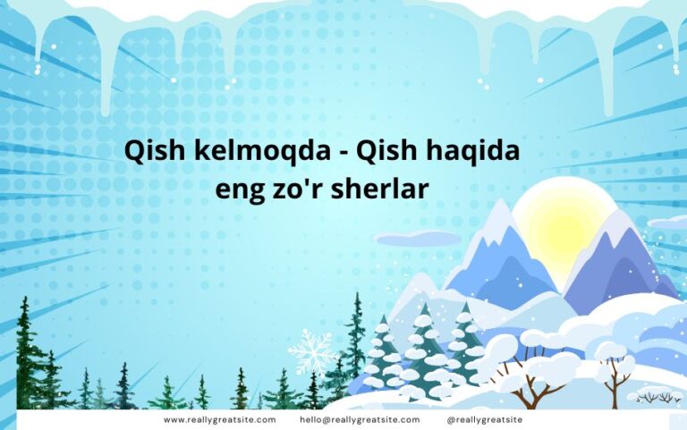 Qish haqida eng zo'r sherlar